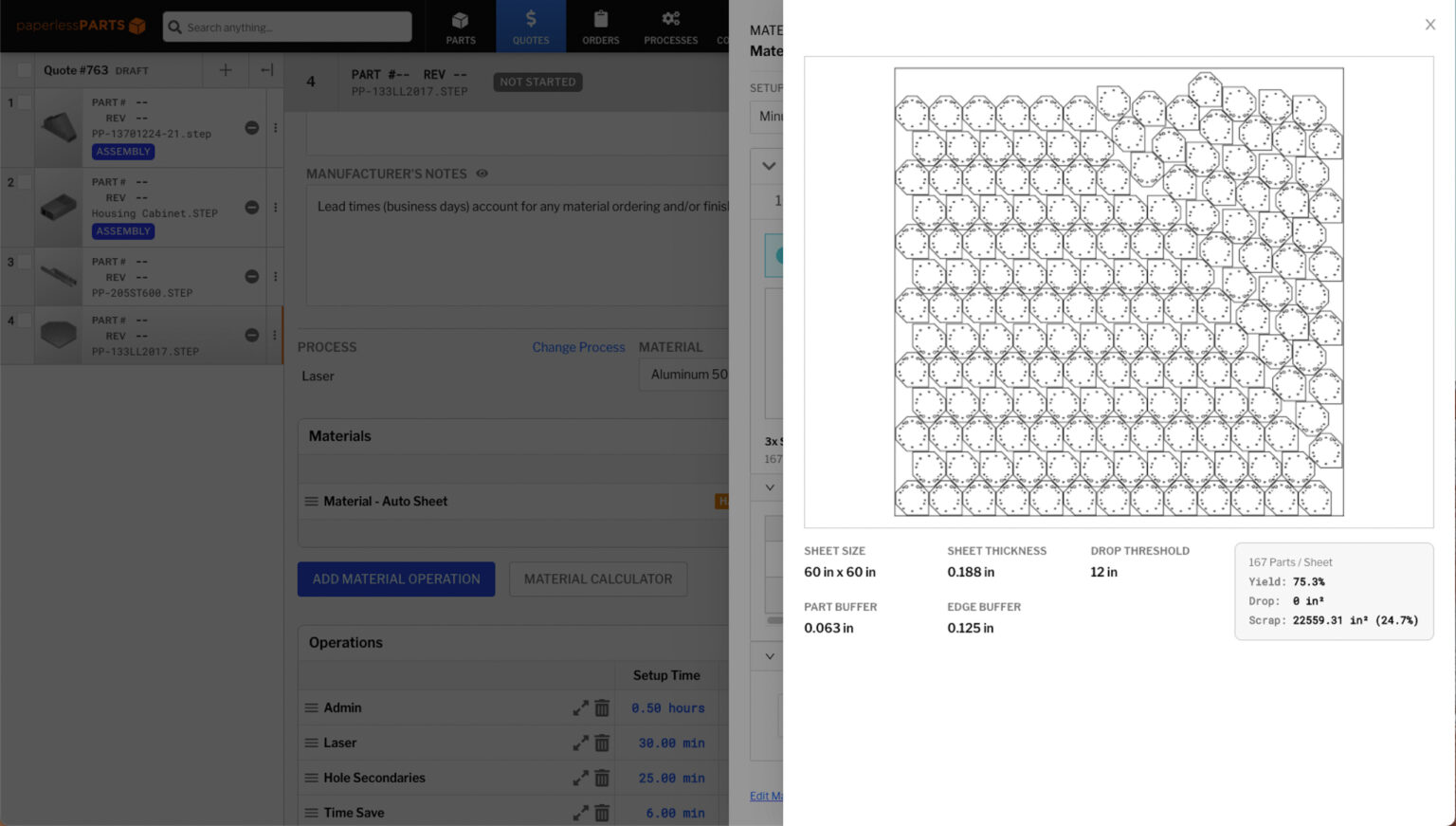 Reimagining the Sheet Metal Quoting Template