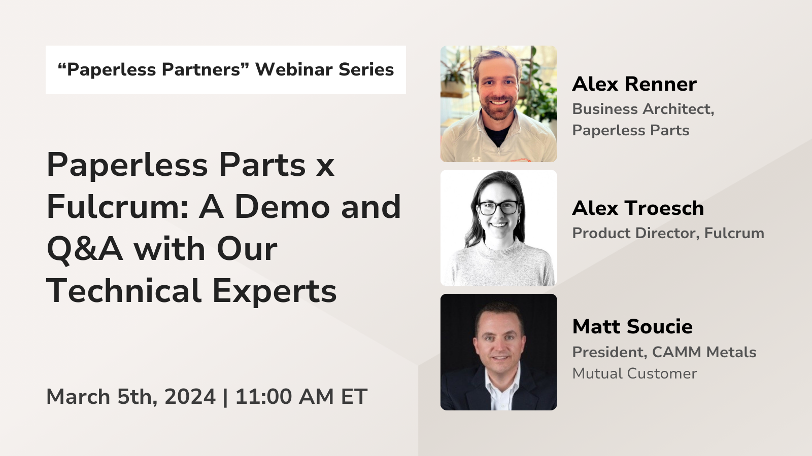 Paperless Partners Webinar Series | Paperless Parts x Fulcrum: A Demo ...