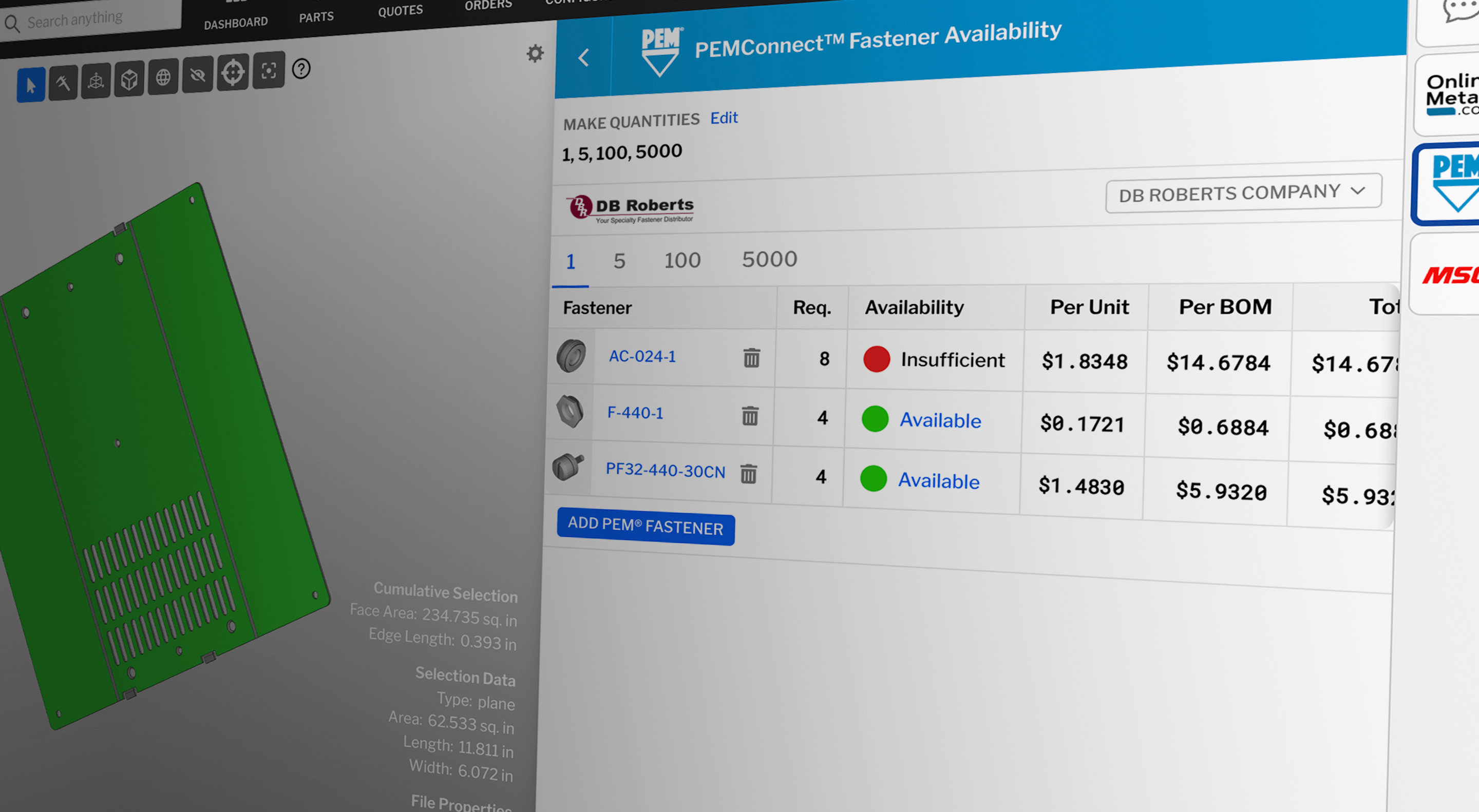 Paperless Parts PEMConnect® | Paperless Parts