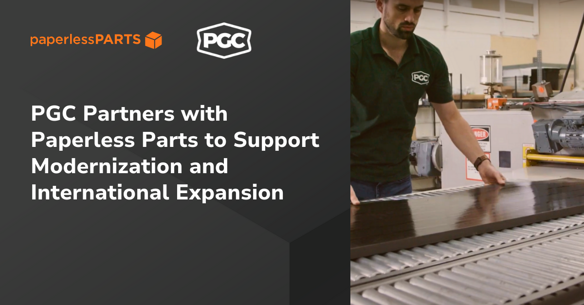PGC Partners with Paperless Parts to Support Modernization Efforts and ...