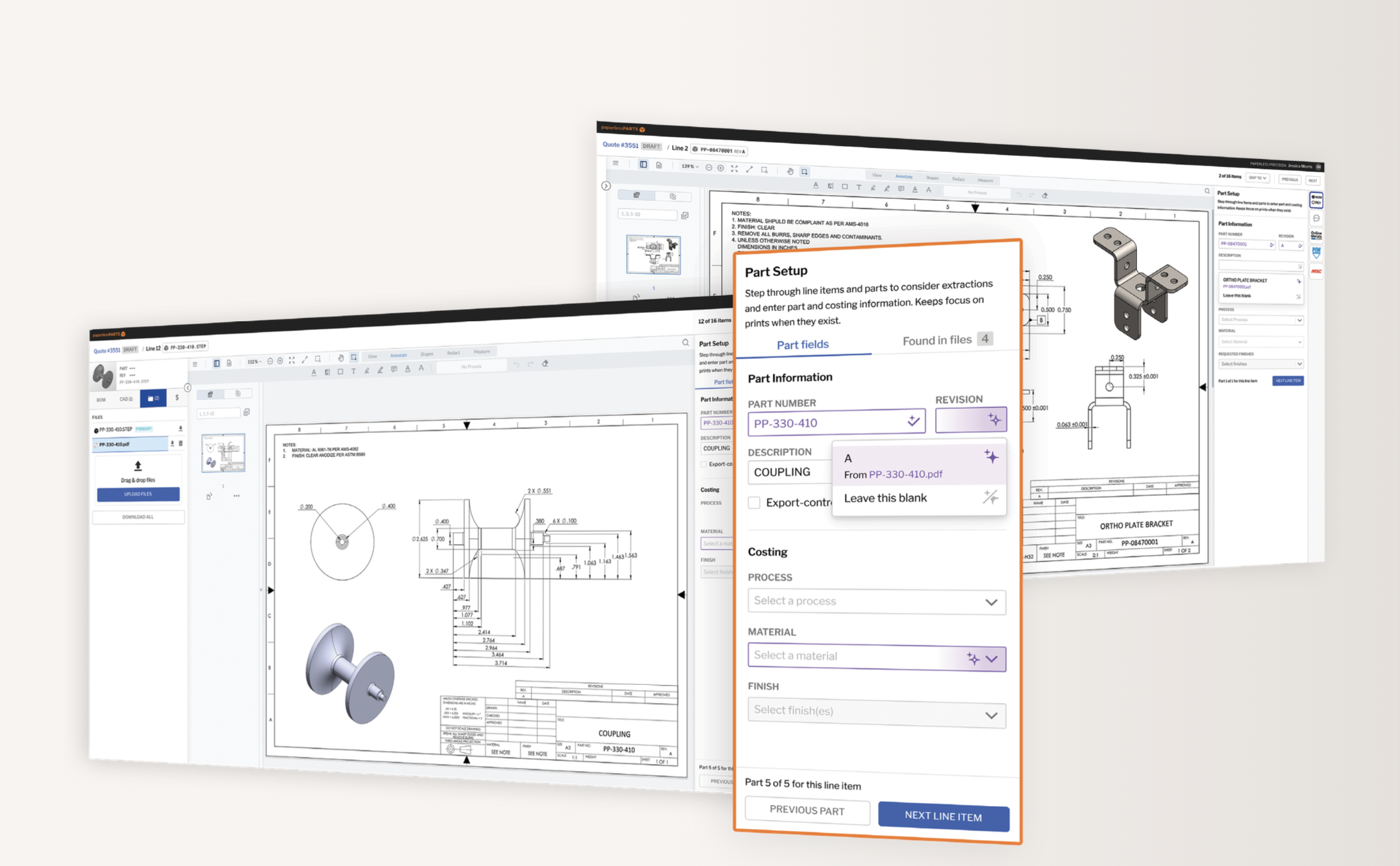 AI-Supported Quote Setup Workflow | Paperless Parts AI-Supported Quote Setup Workflow | Paperless Parts