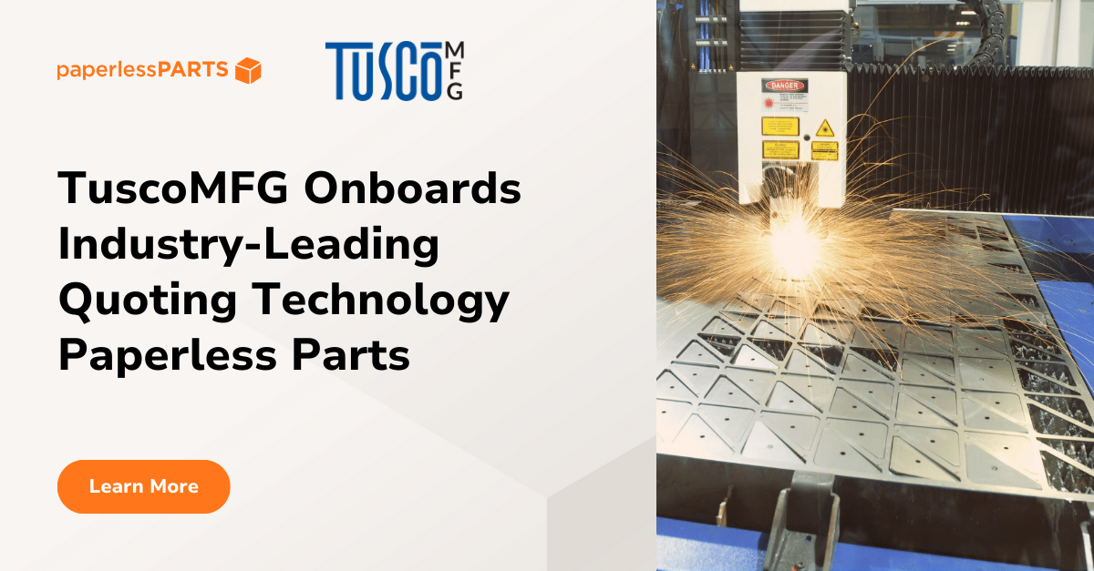 TuscoMFG Onboards Industry-Leading Quoting Technology Paperless Parts ...